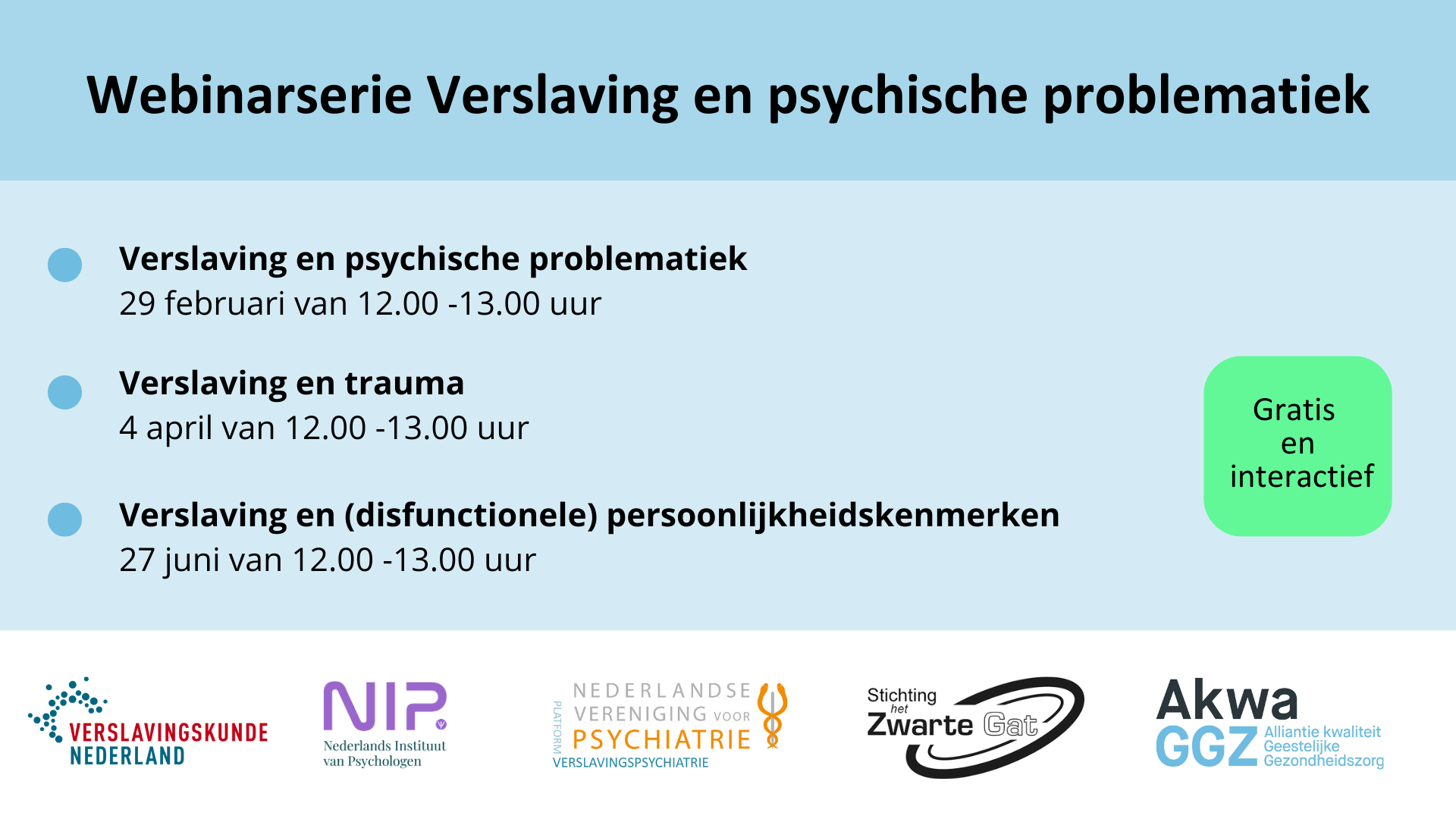 Webinarserie verslaving en psychische problematiek - Akwa GGZ